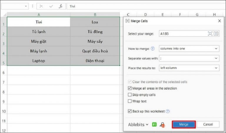6 Cách Gộp Ô Trong Excel Nhanh Gọn, Không Bị Mất Dữ Liệu